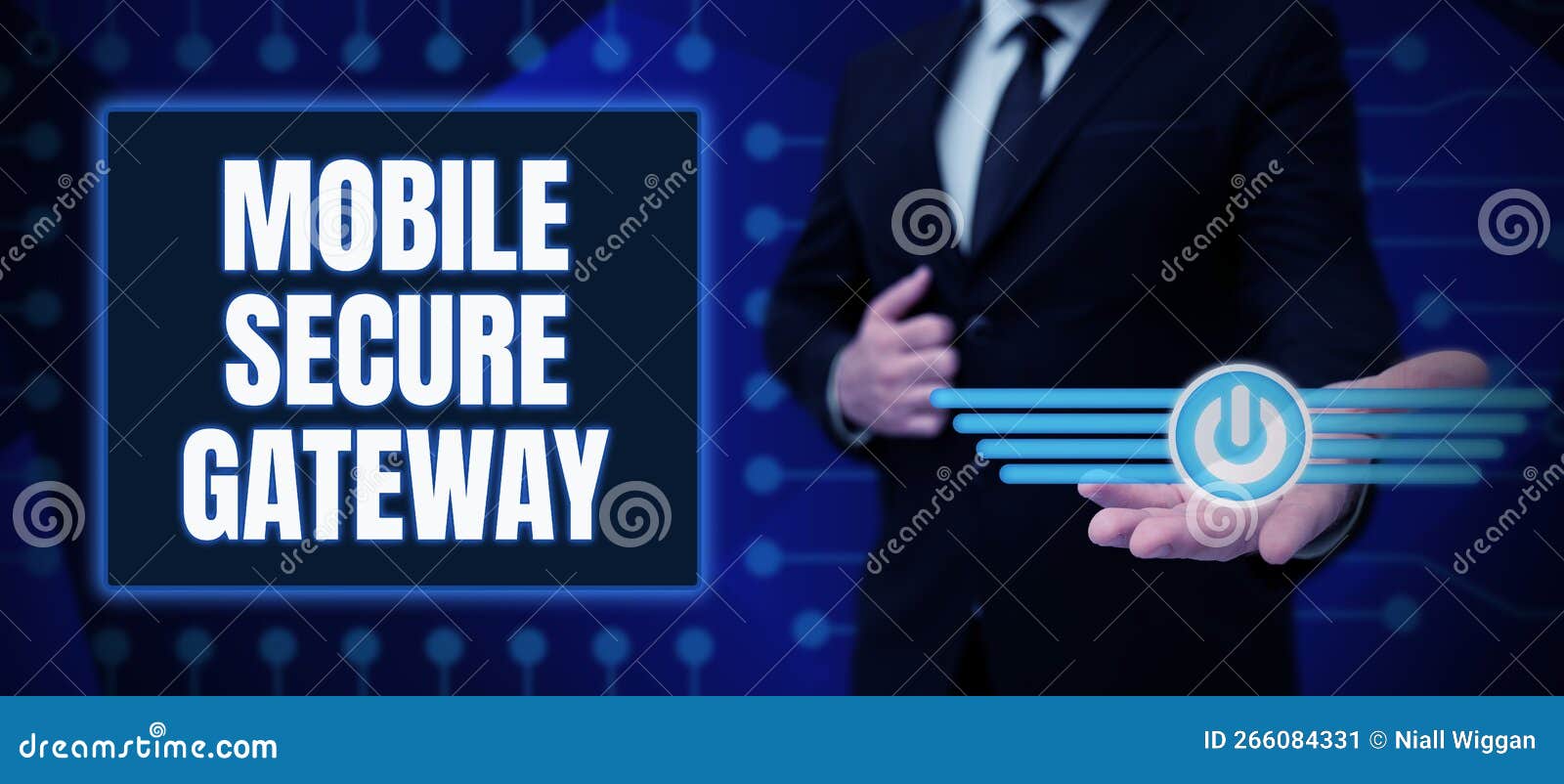 Conceptual Display Mobile Secure Gateway. Business Concept Securing ...