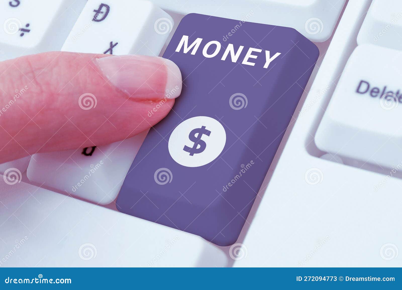 Sign Displaying Money. Word for a Current Medium of Exchange in the ...