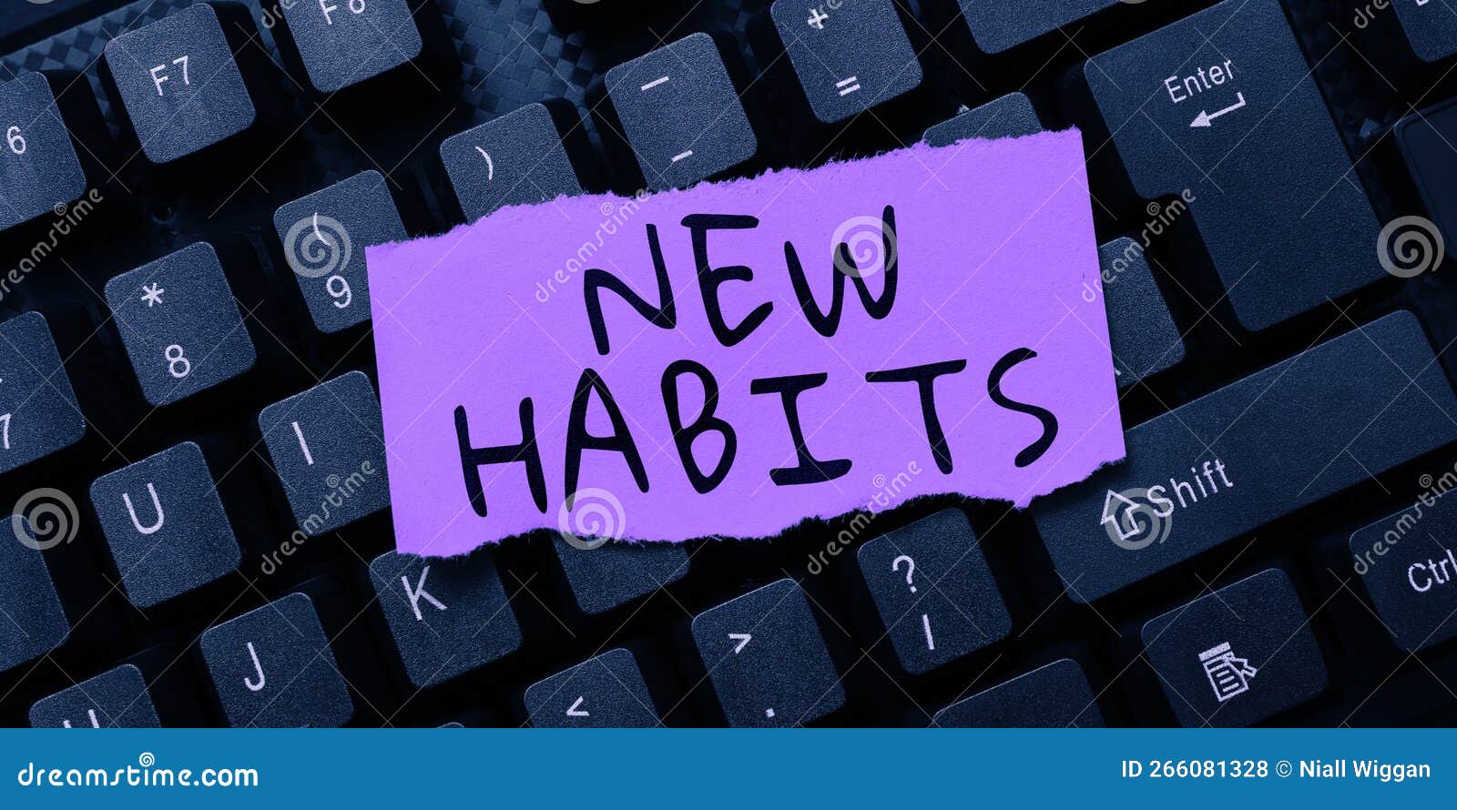 Conceptual Caption New Habits. Business Overview Change the Routine of ...