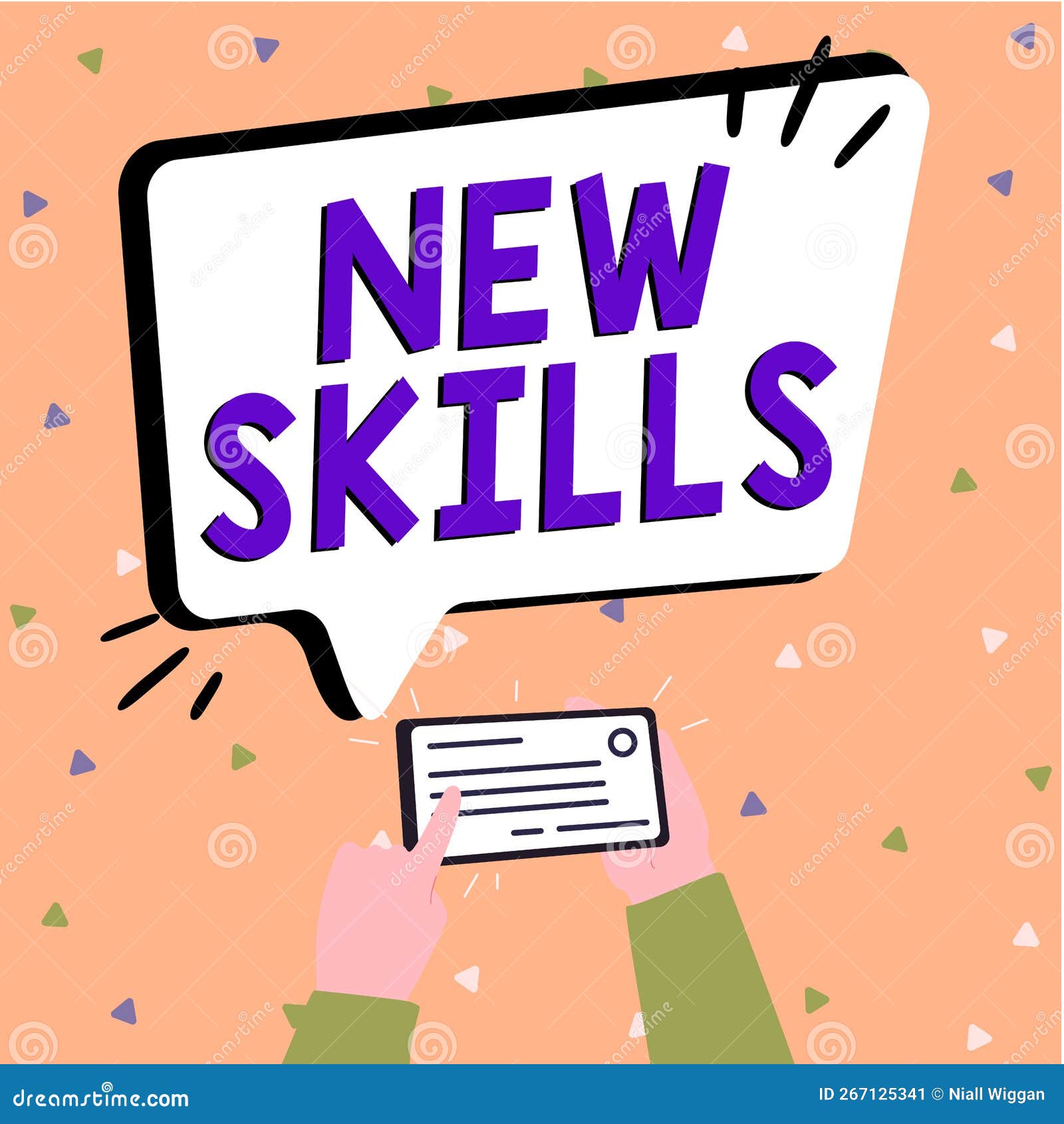 Text Caption Presenting New Skills. Internet Concept Recently Acquired ...