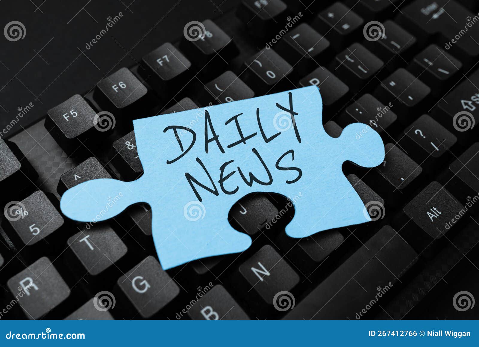 Handwriting Text daily News. Word for Information or Reports about ...