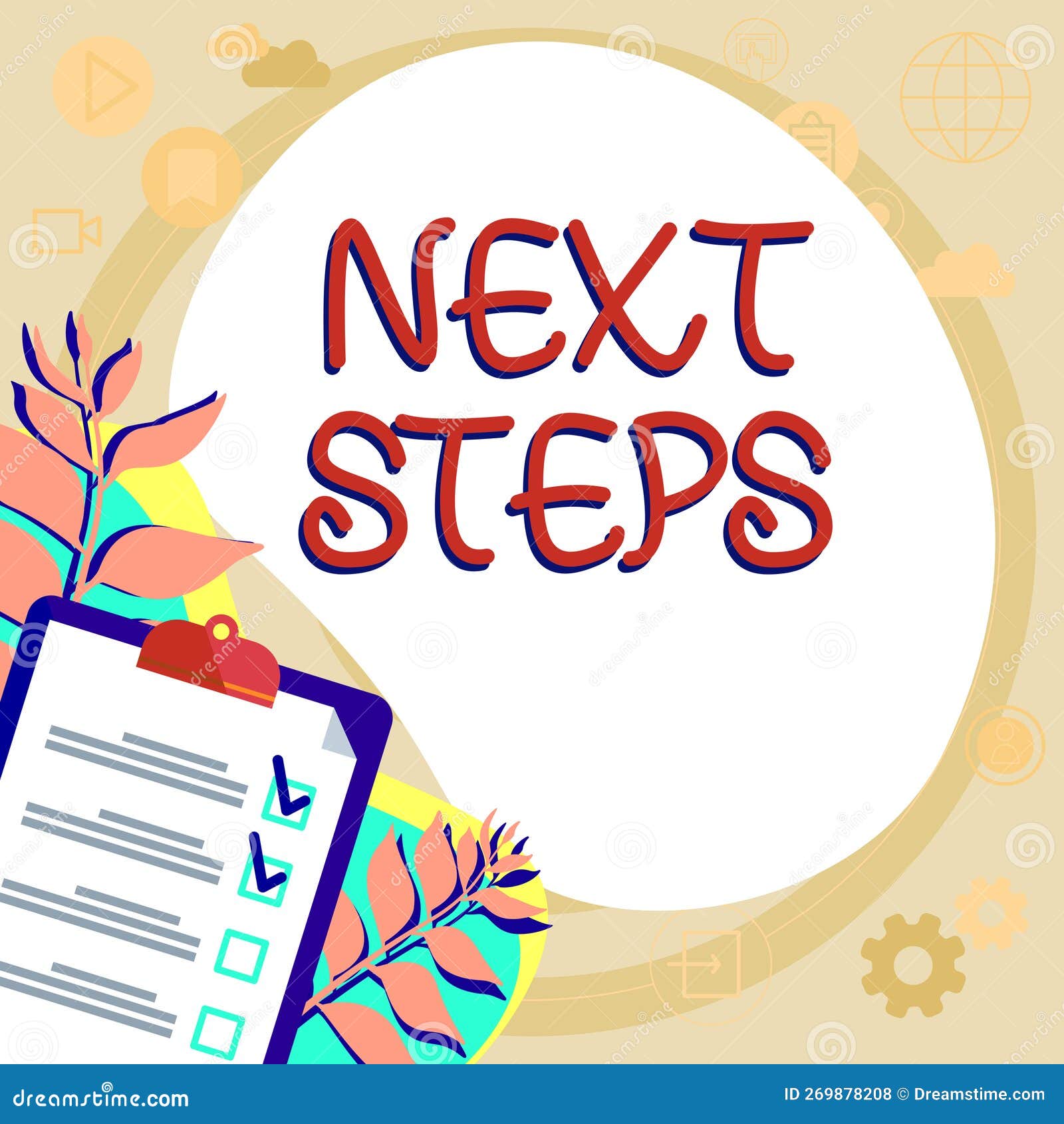 Conceptual Display Next Steps. Word for Numper of Process Going To Be ...