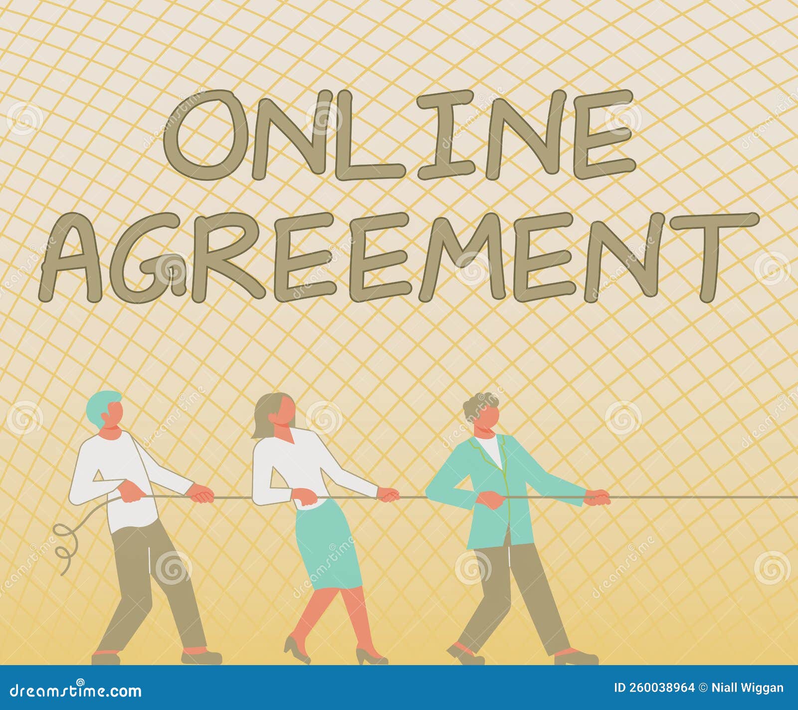 Hand Writing Sign Online Agreement. Business Approach Method Conducted ...