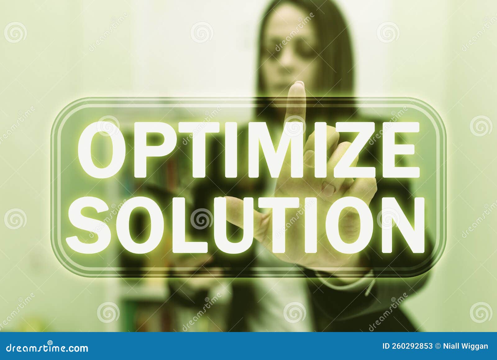Writing Displaying Text Optimize Solution. Business Concept Process of ...