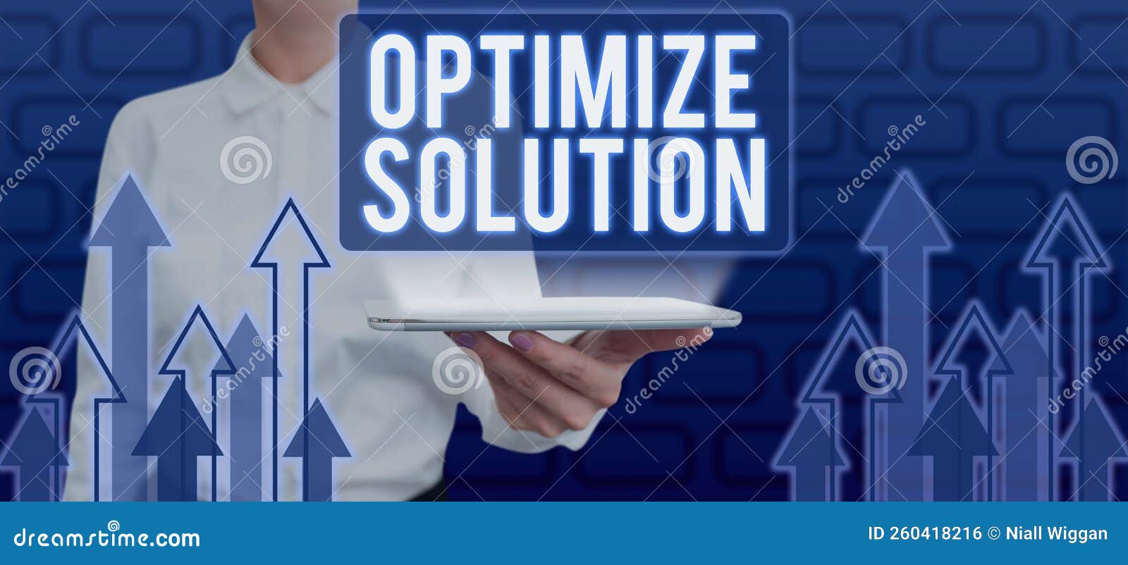 Conceptual Display Optimize Solution. Concept Meaning Process of ...