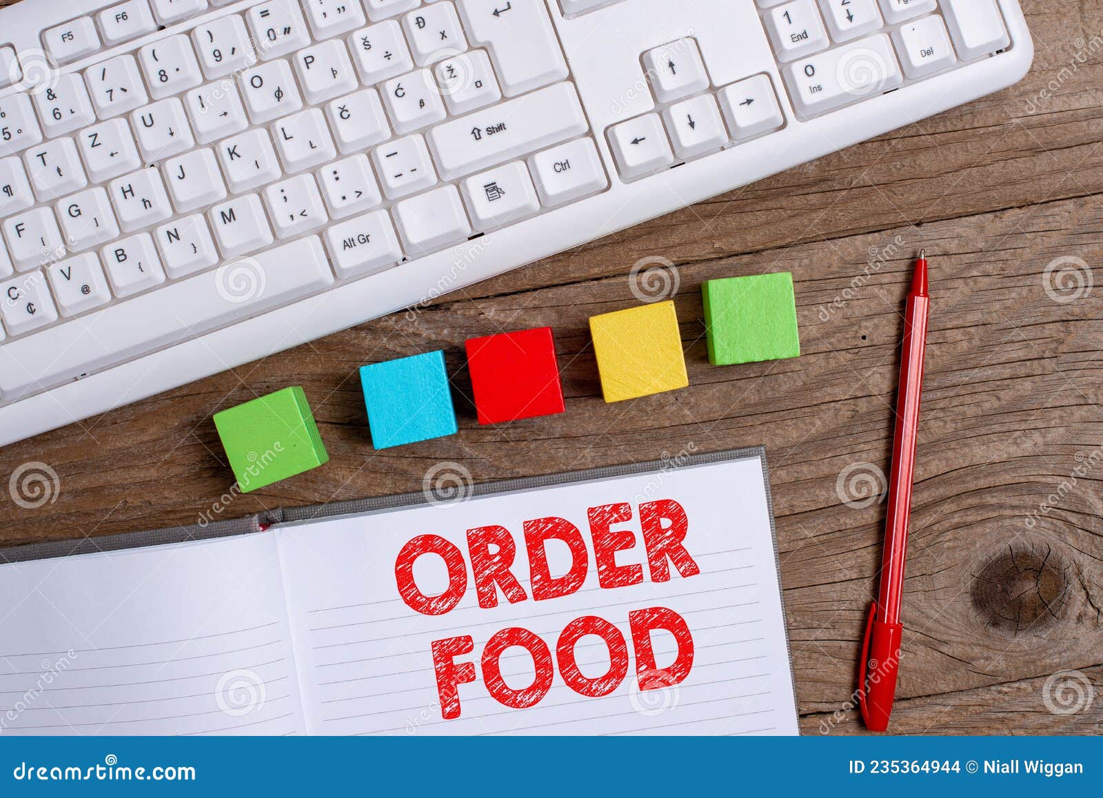 Conceptual Display Order Food. Conceptual Photo the Process of ...
