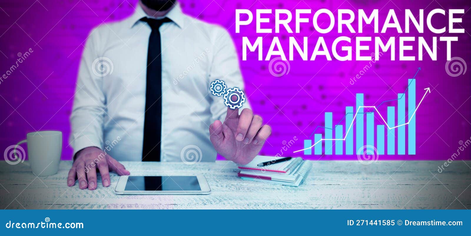Conceptual Display Performance Management. Business Approach Improve ...