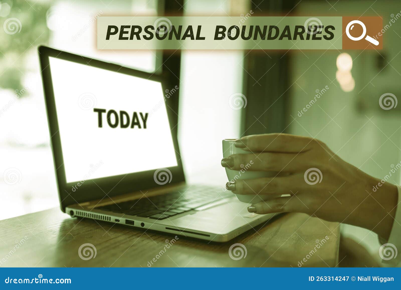 Conceptual Display Personal Boundaries. Internet Concept Something that ...