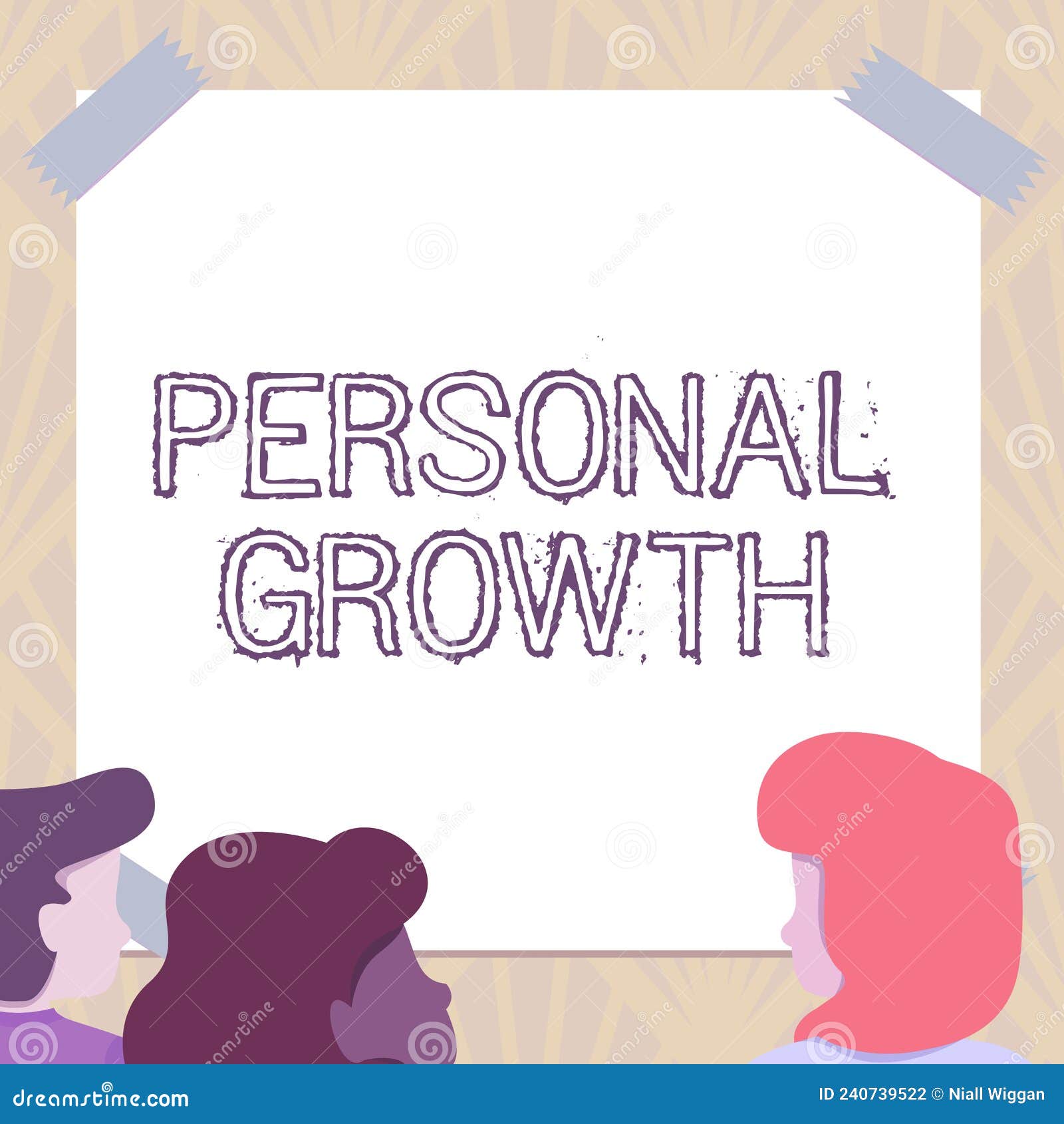 Hand Writing Sign Personal Growth. Business Approach Improve Develop ...