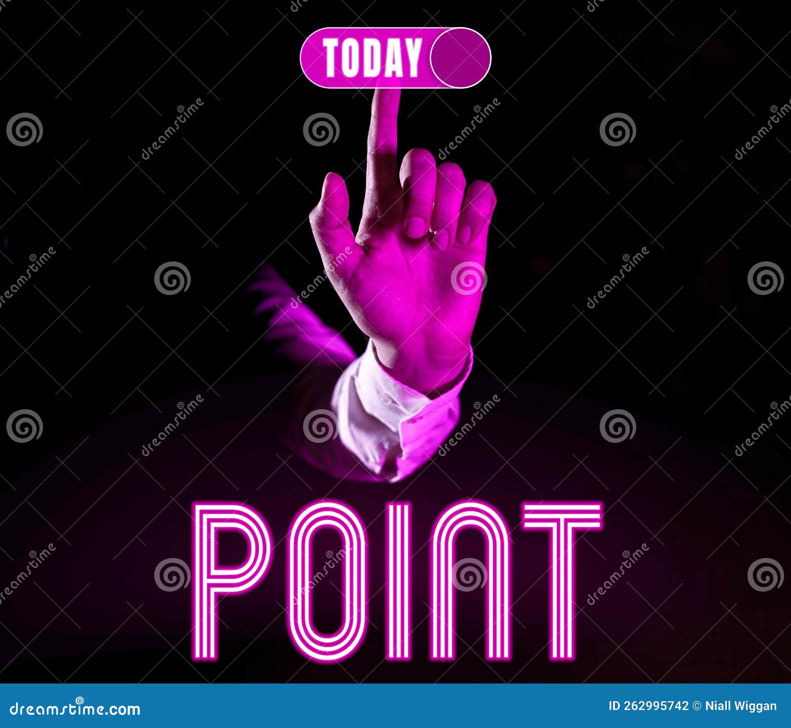 Text Caption Presenting Point. Word Written on Dot or Other Punctuation ...