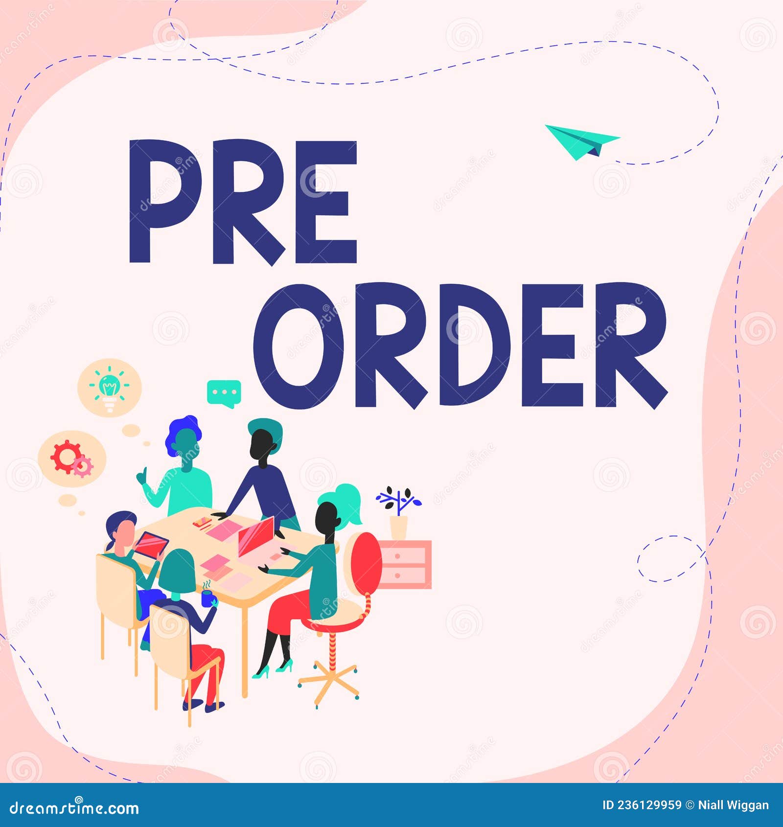 Conceptual Display Pre Order. Internet Concept an Order for a Product ...