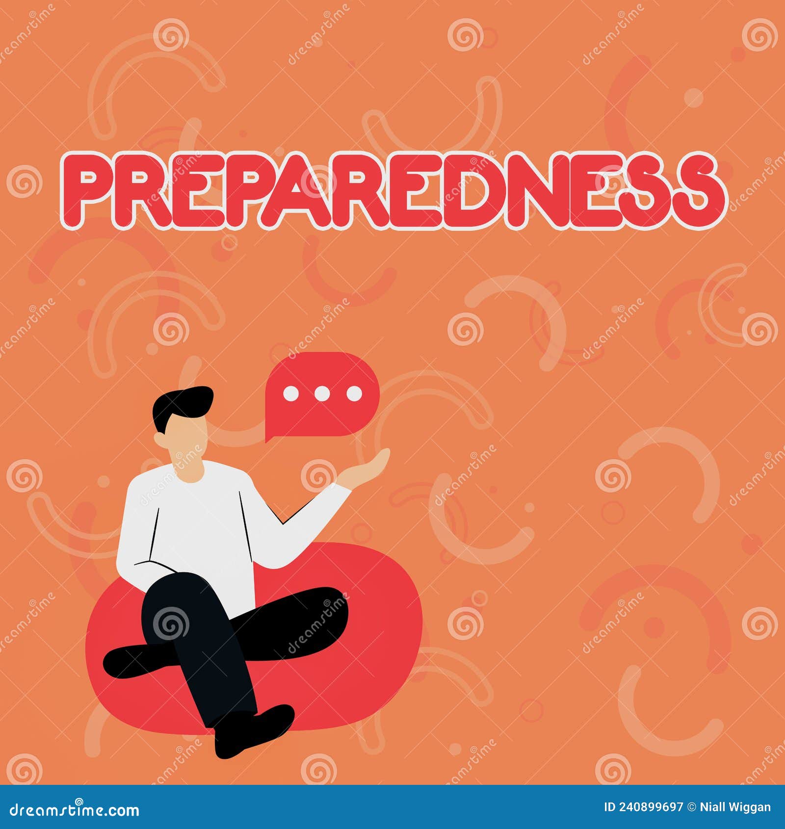 Conceptual Display Preparedness. Word for Quality or State of Being ...