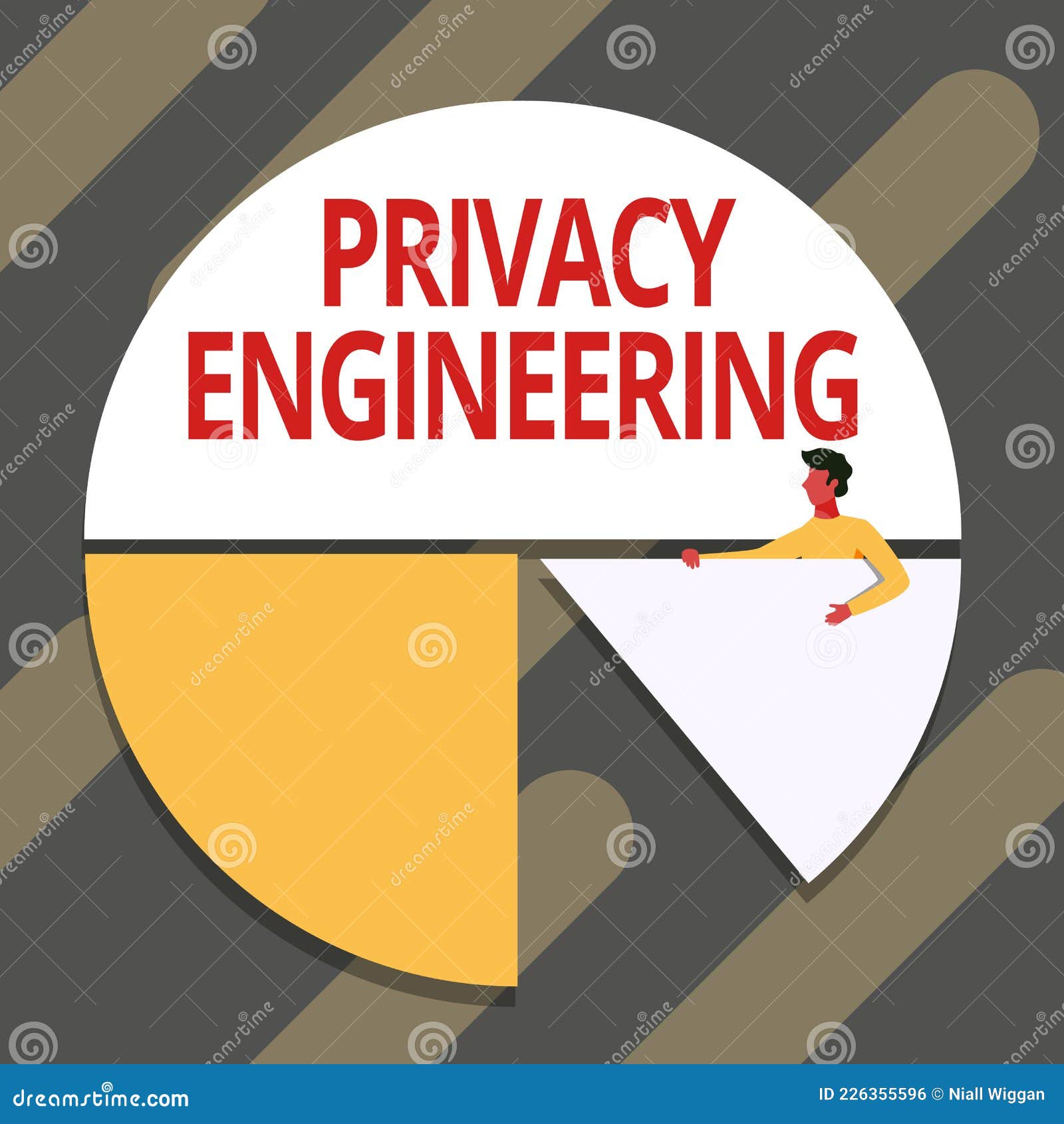 Conceptual Display Privacy Engineering. Word Written on Engineered ...
