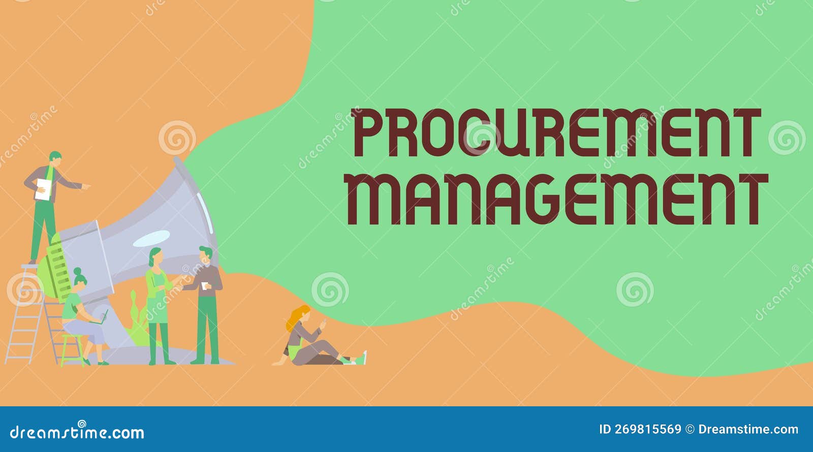 Conceptual Display Procurement Management. Internet Concept Buying ...