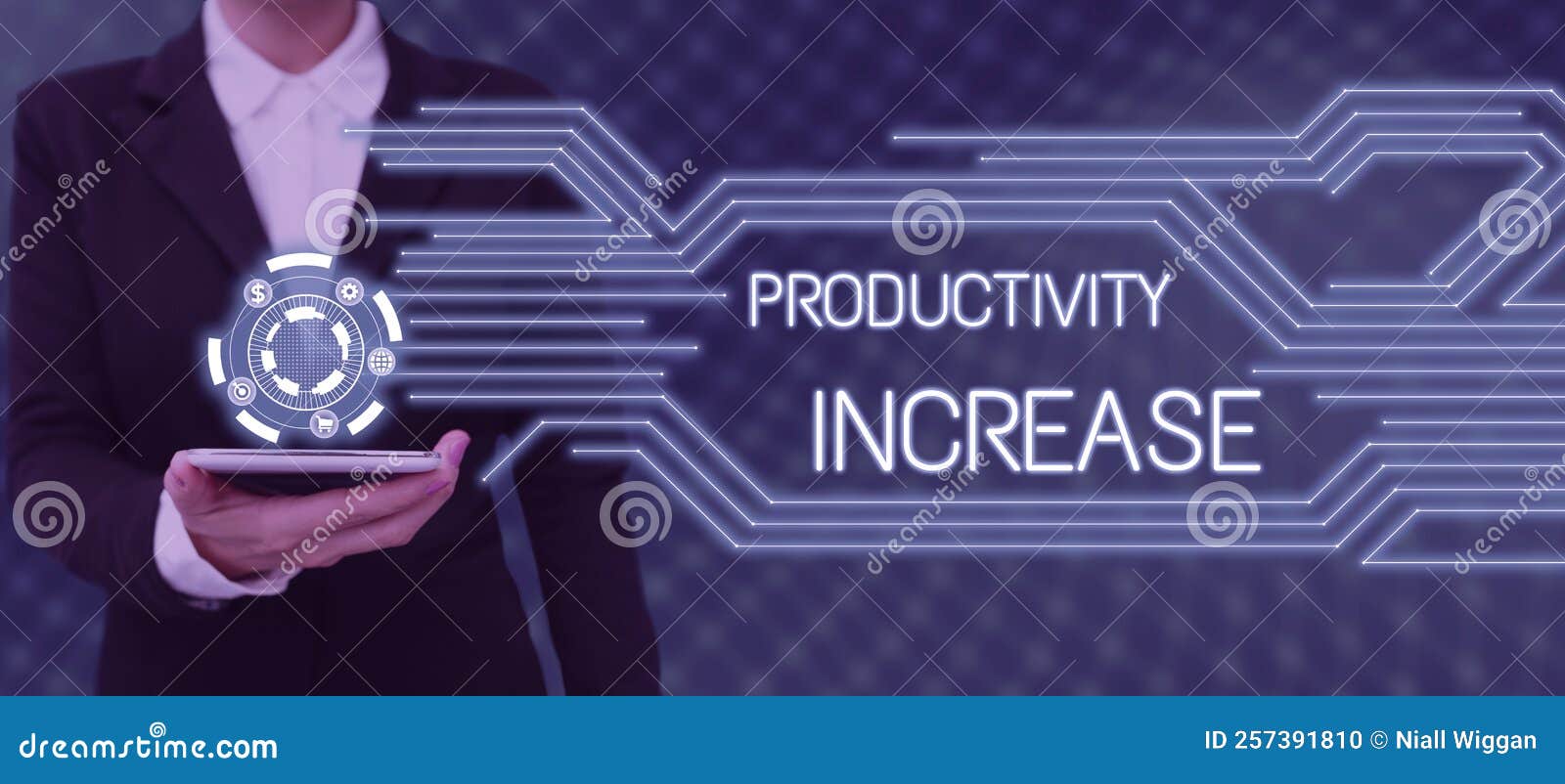 Conceptual Display Productivity Increase. Business Approach Get More ...