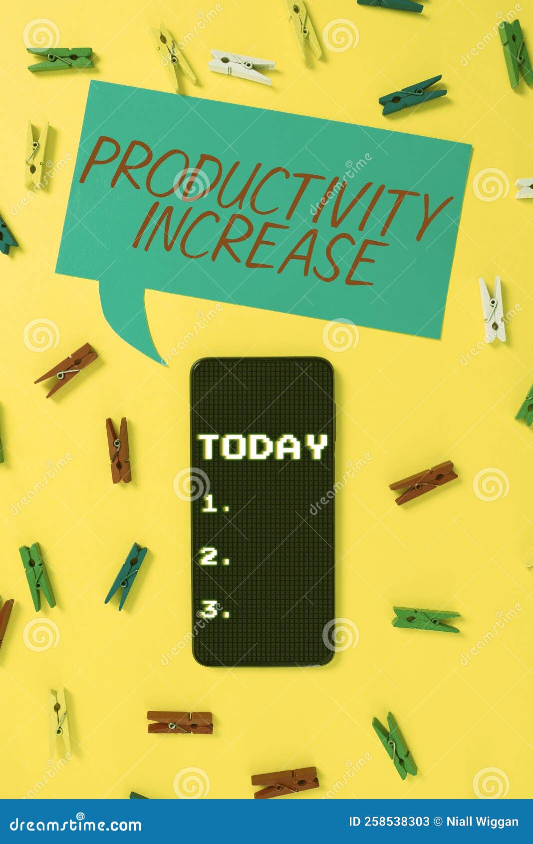 Conceptual Display Productivity Increase. Word Written on Get More ...