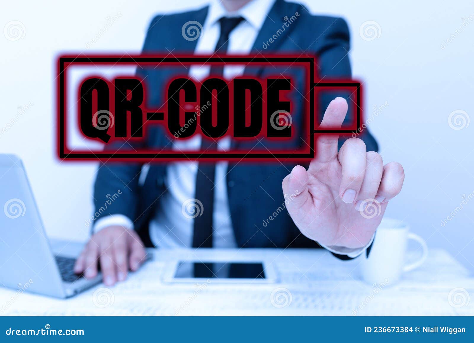 Conceptual Display Qr Code. Business Idea the Trademark for a Type of ...