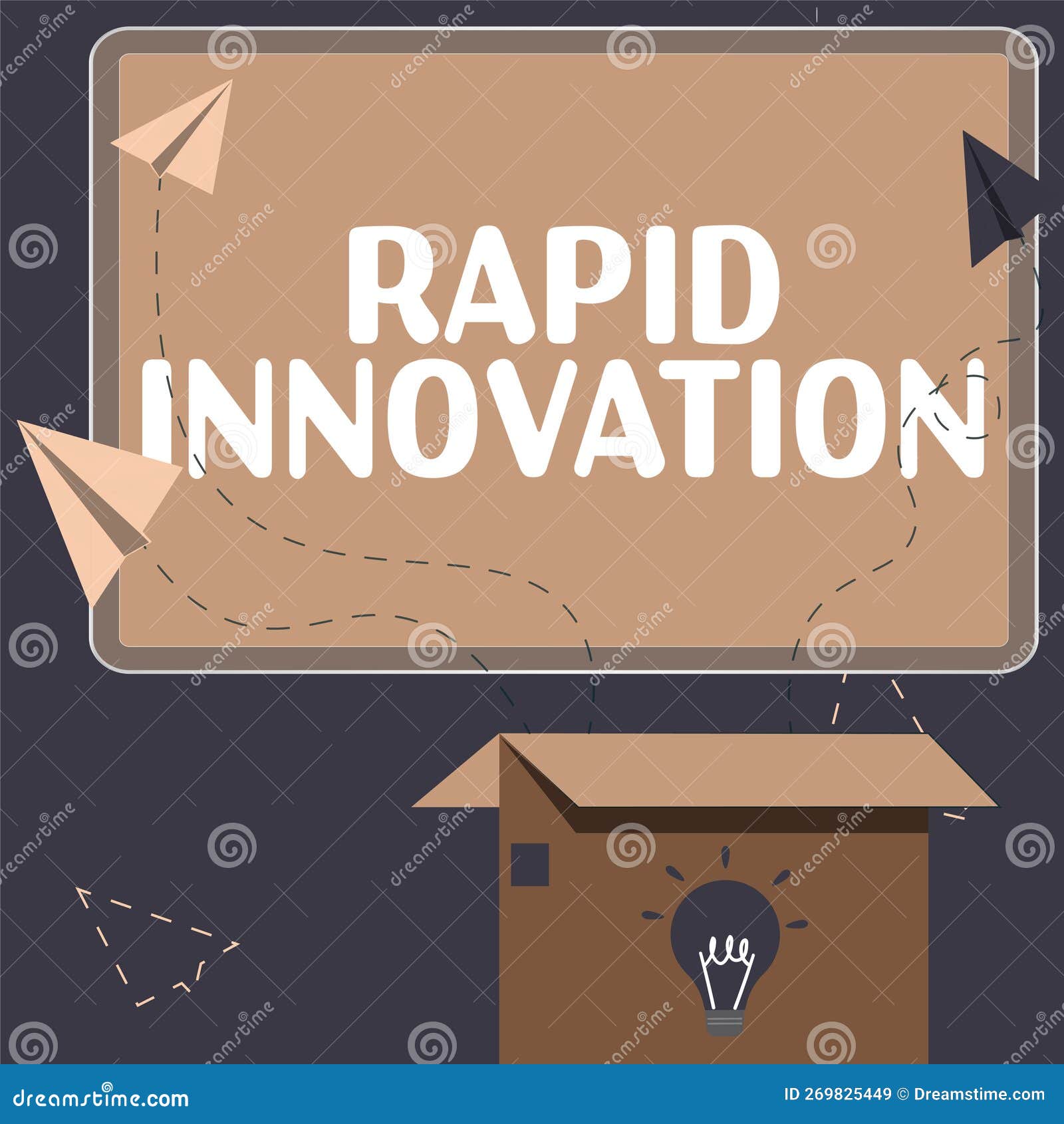 Conceptual Display Rapid Innovation. Business Concept Characteristic of ...