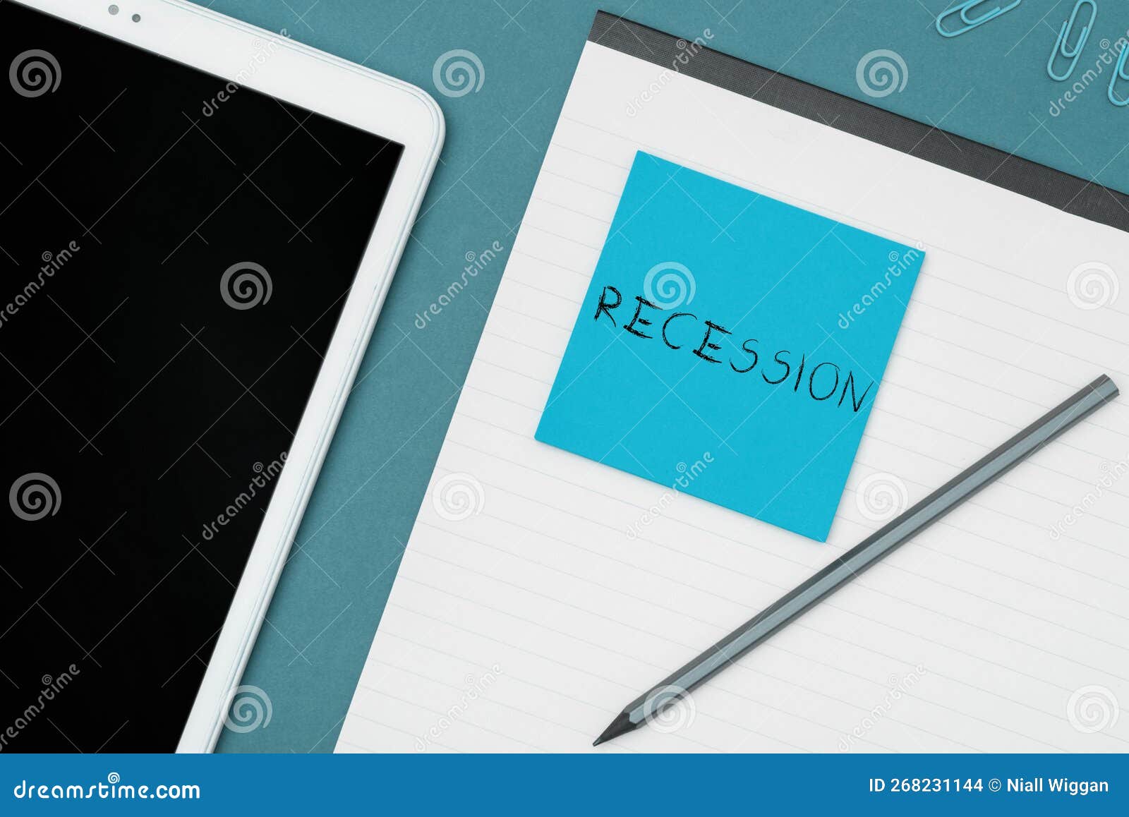 Conceptual Display Recession. Business Approach the Process of Progressive Decrease in Growing ...