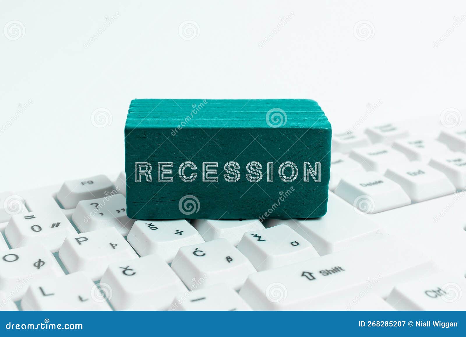 Conceptual Caption Recession. Business Overview the Process of Progressive Decrease in Growing ...