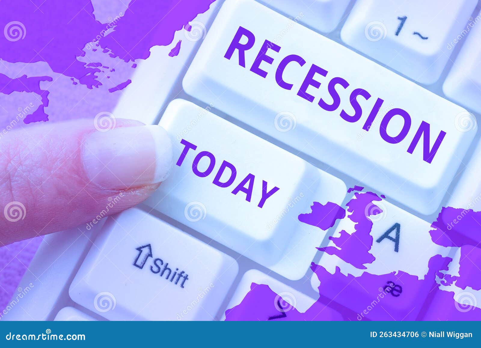 Conceptual Display Recession. Business Overview the Process of ...