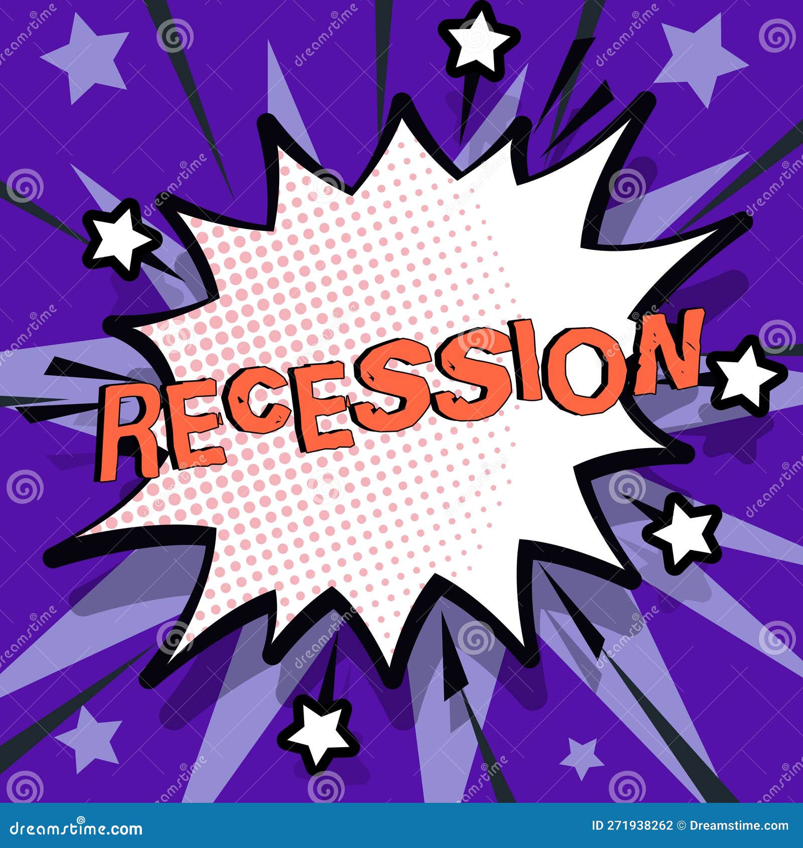 Inspiration Showing Sign Recession. Business Concept the Process of Progressive Decrease in ...
