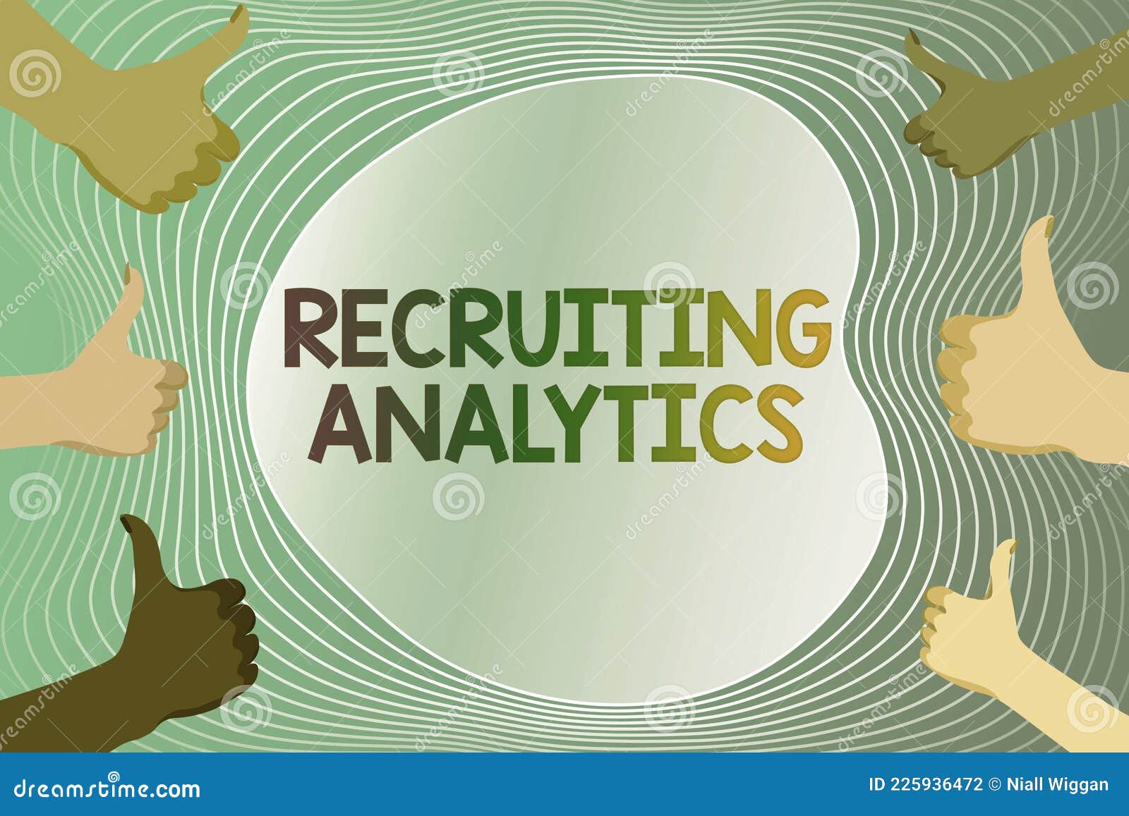 Text Caption Presenting Recruiting Analytics. Concept Meaning Used To ...