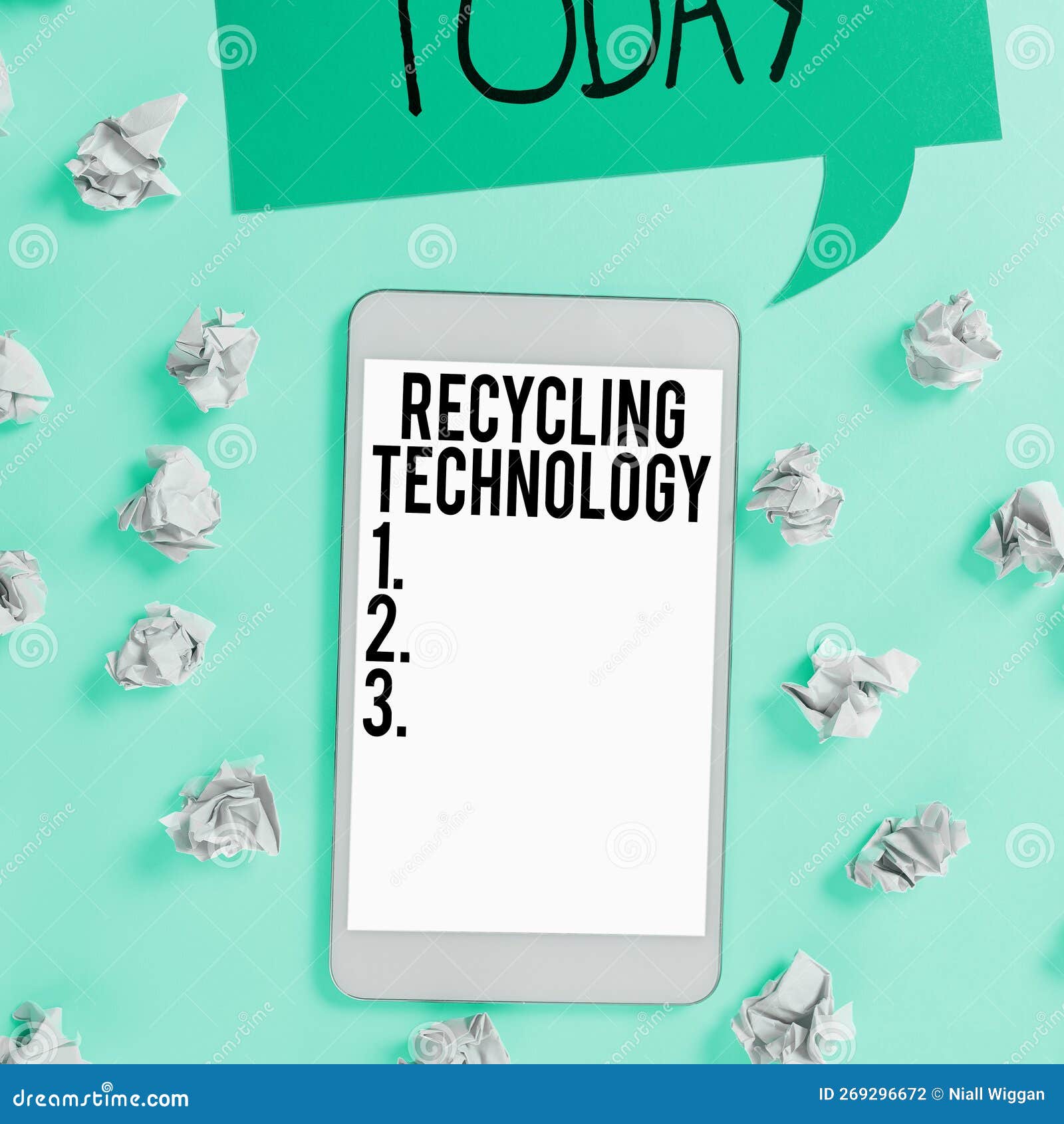 Conceptual Display Recycling Technology. Word for the Methods for ...