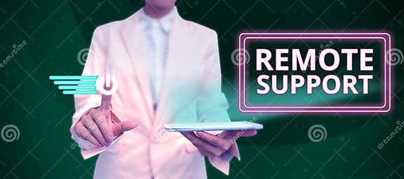 Conceptual Display Remote Support. Concept Meaning Help End-users To Solve Computer Problems and ...