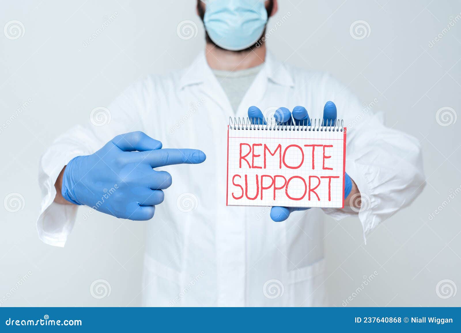 Text Sign Showing Remote Support. Business Approach Type of Secure ...