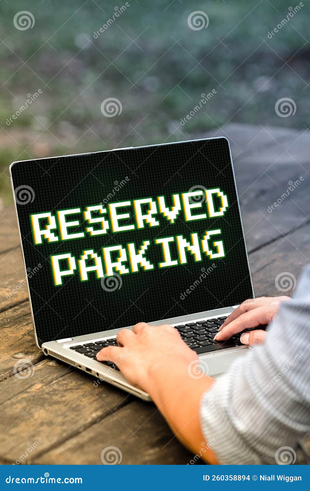 Conceptual Display Reserved Parking. Business Concept Develop Machines ...