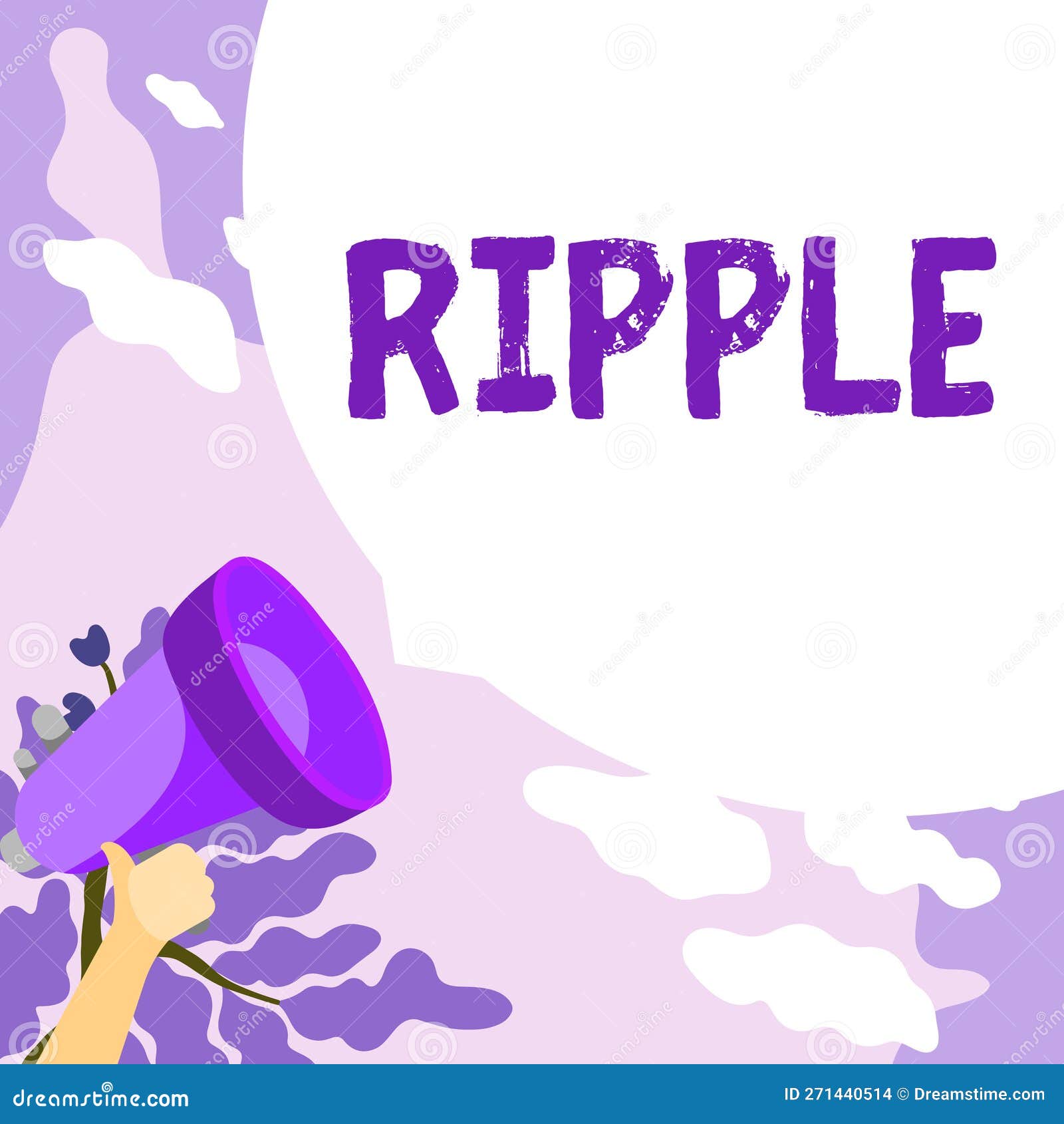 Conceptual Display Ripple. Concept Meaning Small Wave or Series of Them ...