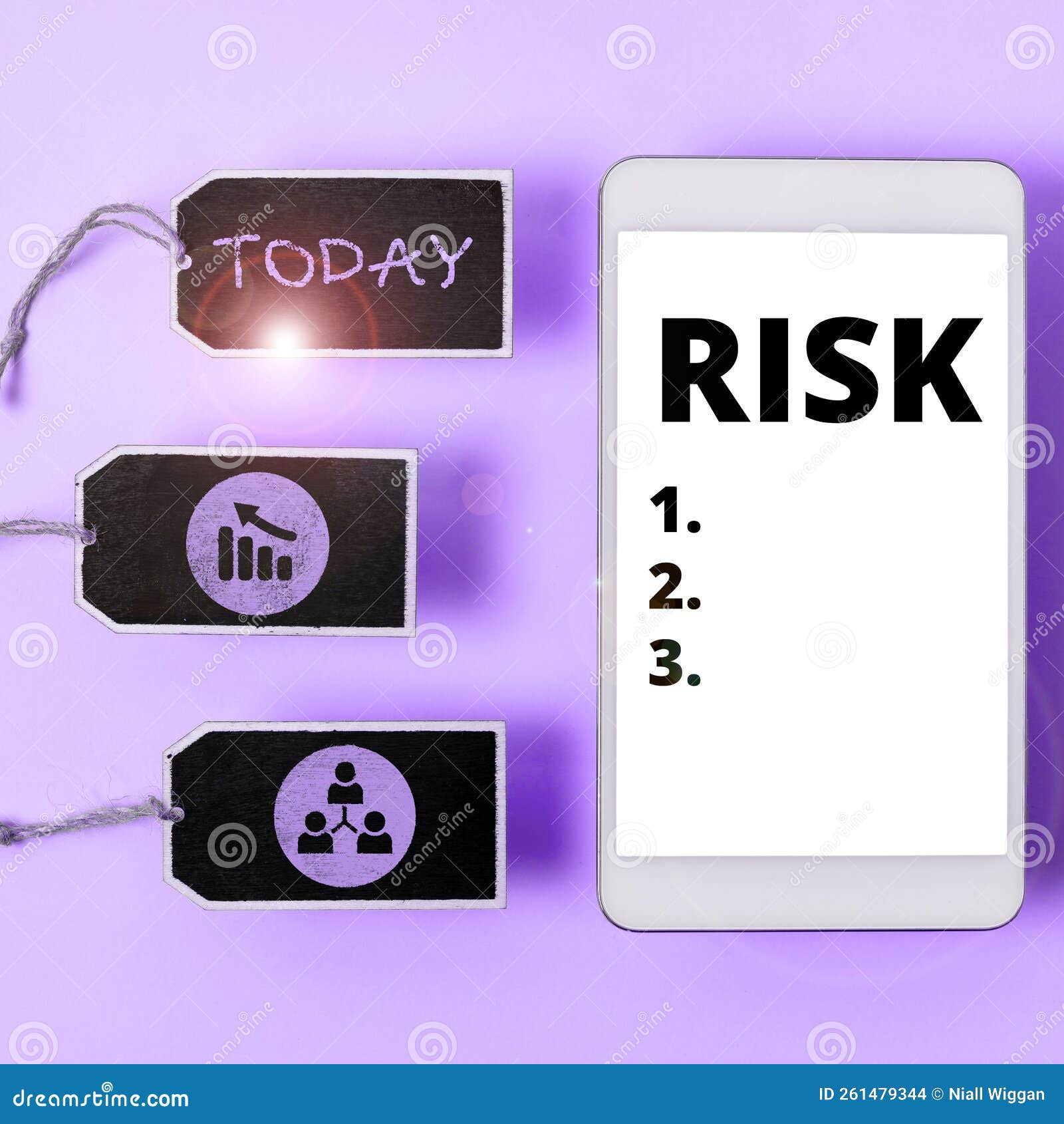 Conceptual Display Risk. Business Idea Implies Future Uncertainty about ...