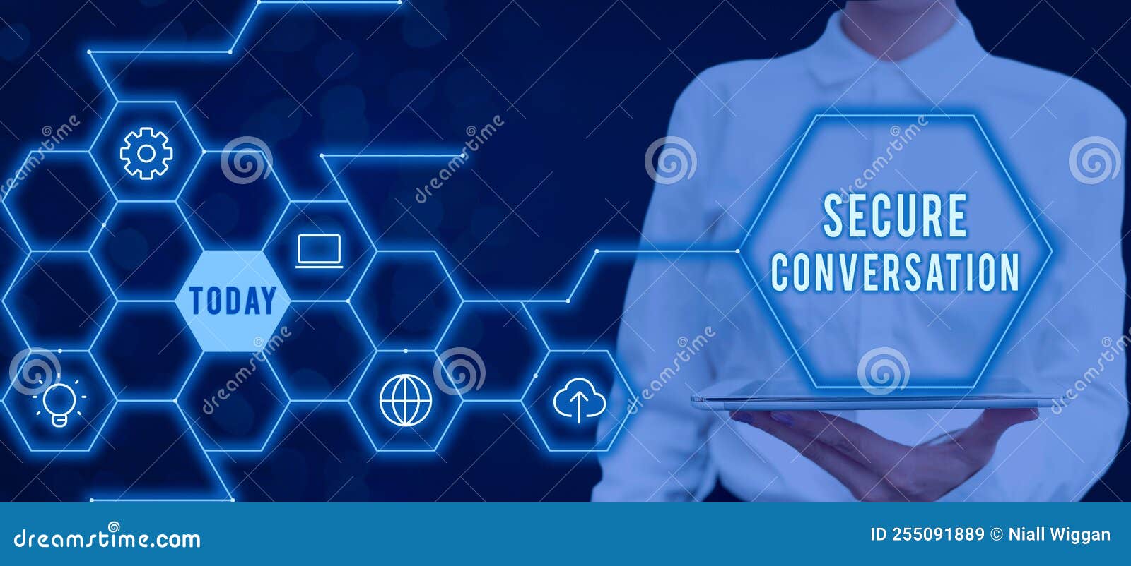 Conceptual Display Secure Conversation. Business Idea Secured Encrypted ... Conceptual Display Secure Conversation. Business Idea Secured Encrypted ...