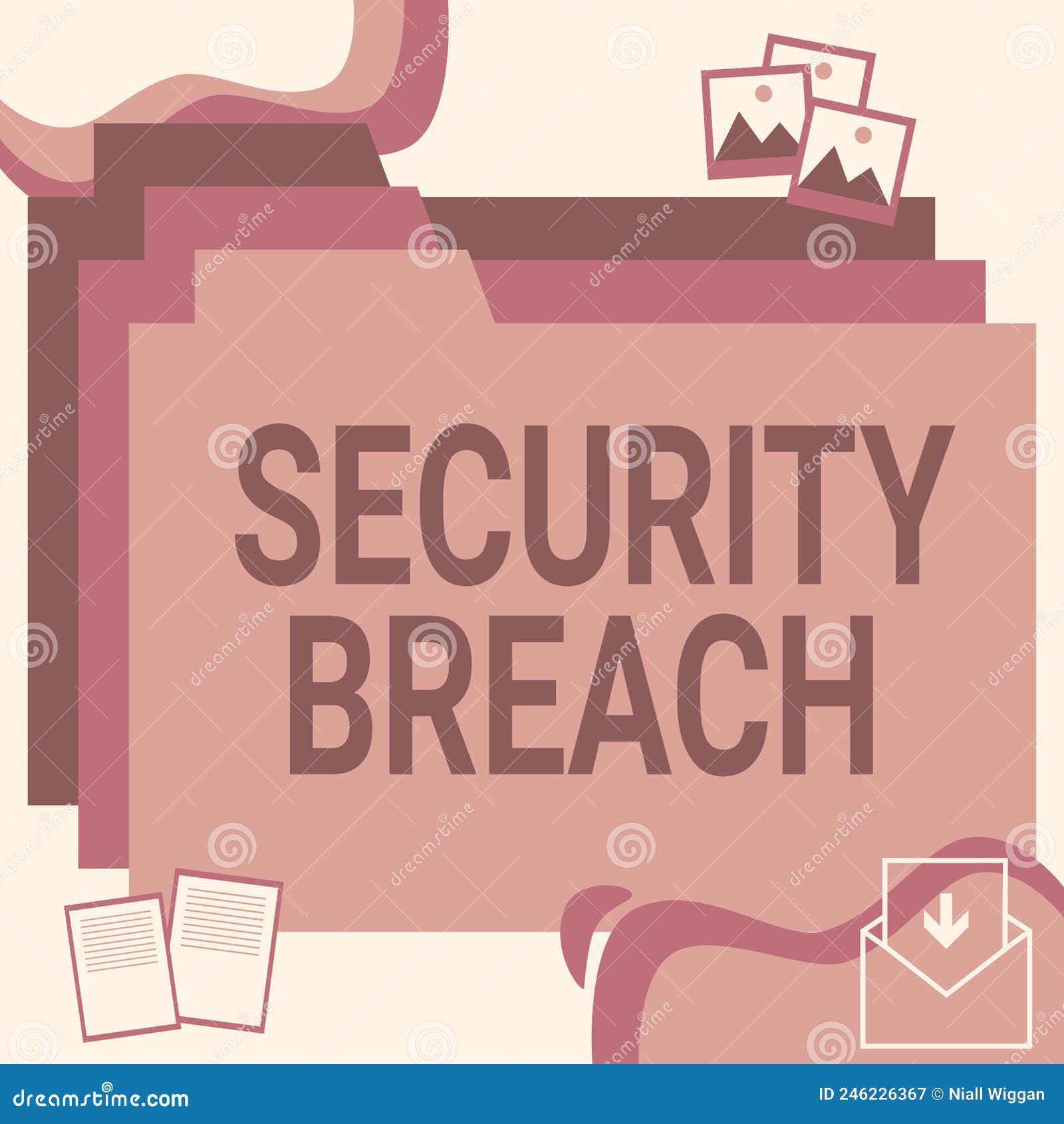 Writing Displaying Text Security Breach. Business Concept Incident that ...