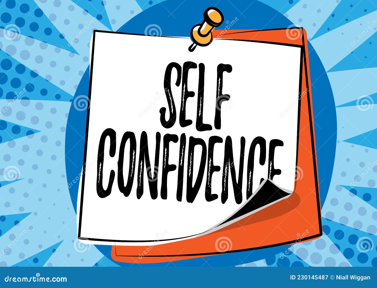 Sign Displaying Self Confidence. Word Written on a Feeling of Trust in ...