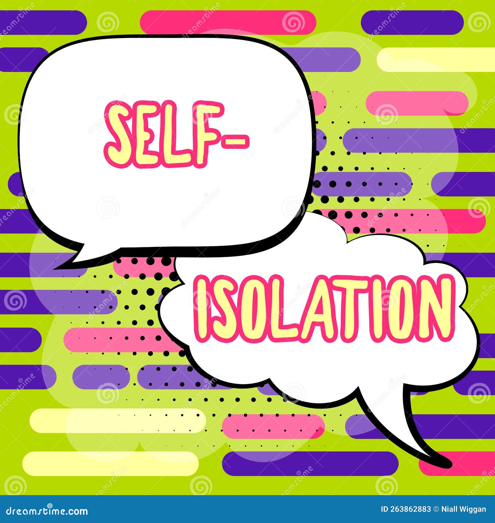 Writing Displaying Text Self Isolation. Word Written on Promoting ...