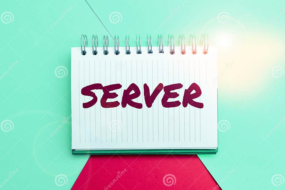 Conceptual Display Server. Word Written on Computer Program Which Manages Access Centralized ...
