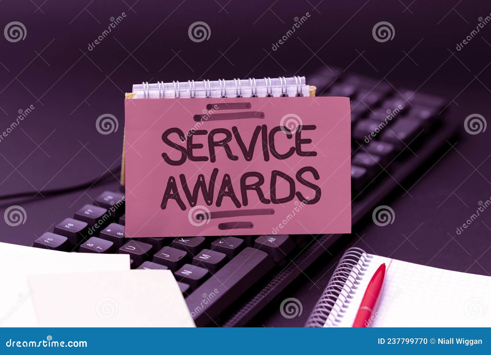 Conceptual Display Service Awards. Business Concept Recognizing an ...