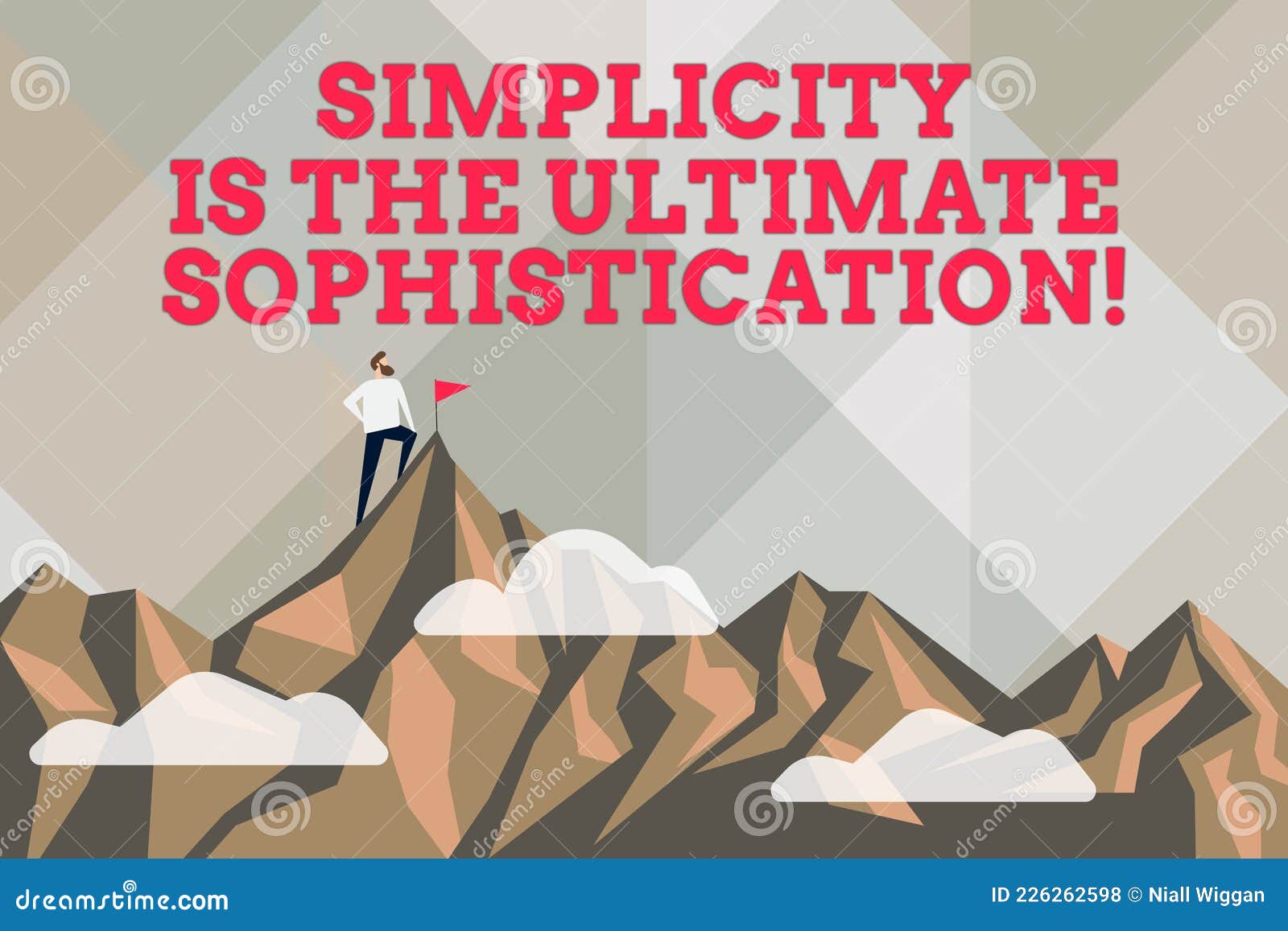 Conceptual Display Simplicity is the Ultimate Sophistication. Business ...