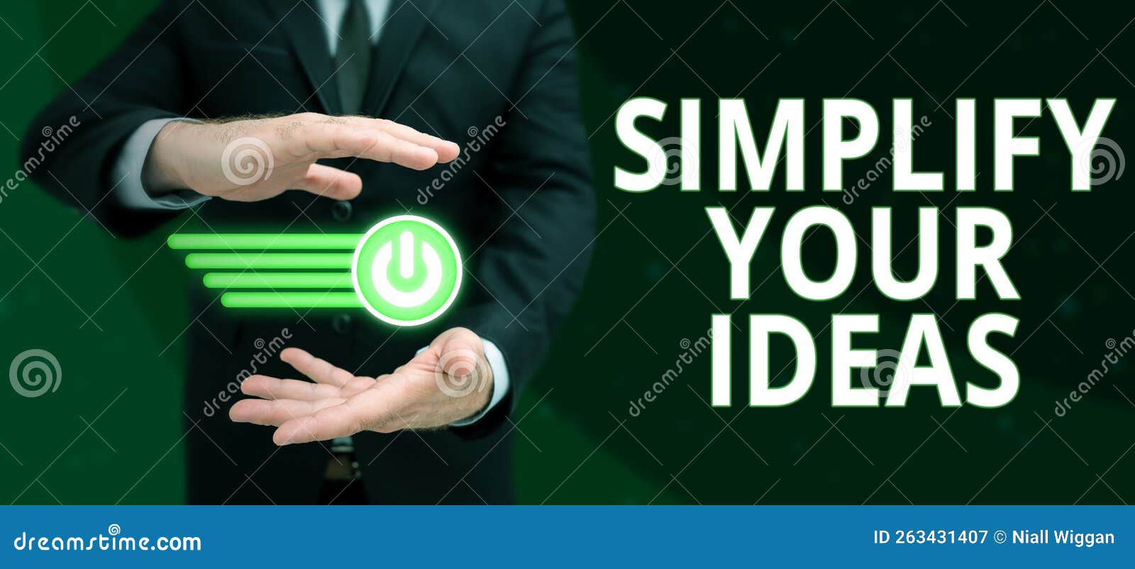 Conceptual Display Simplify Your Ideas. Business Overview Make Simple ...