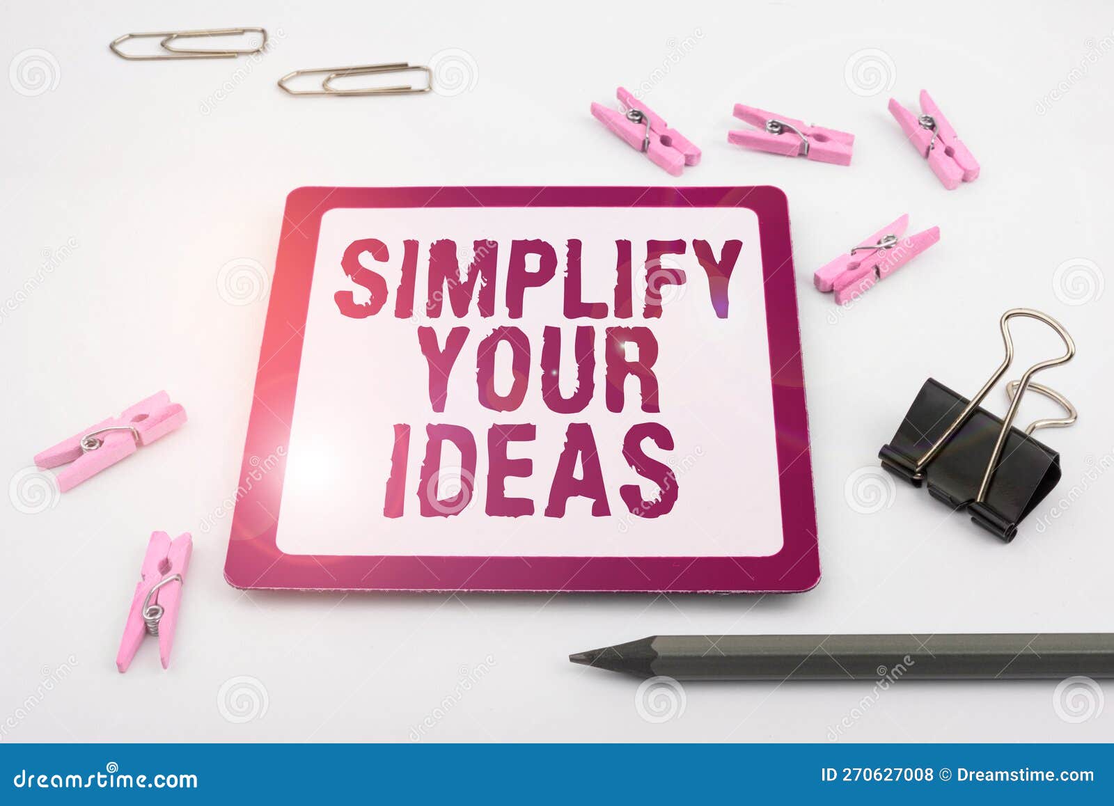 Conceptual Display Simplify Your Ideas. Concept Meaning Make Simple or ...