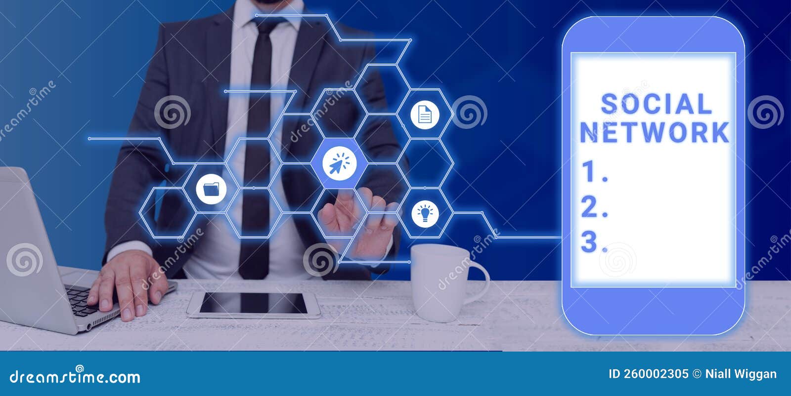 Text Caption Presenting Social Network. Conceptual Photo a Framework of ...