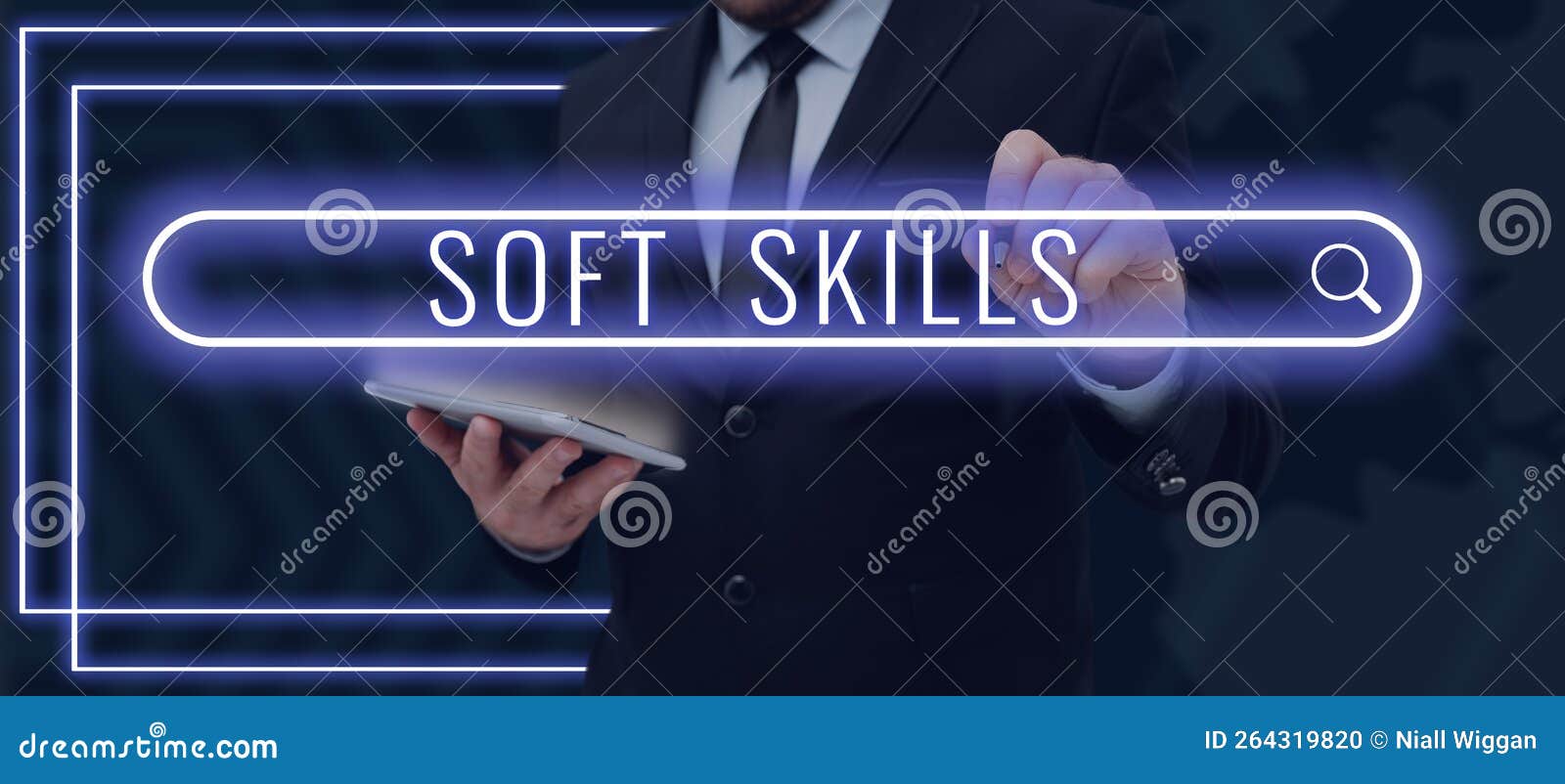 Conceptual Display Soft Skills. Business Approach Personal Attribute ...