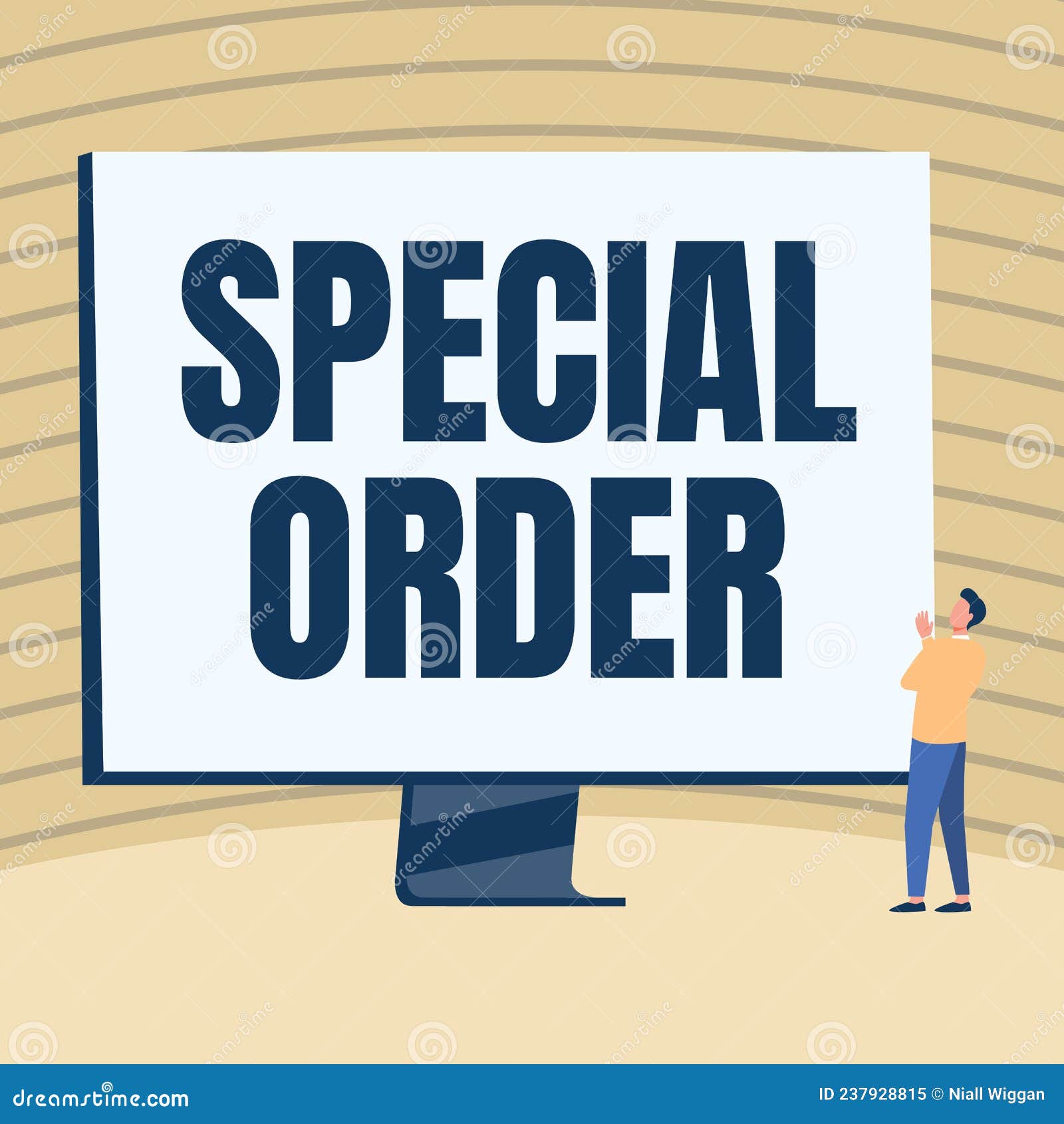 Conceptual Display Special Order. Business Concept Specific Item ...