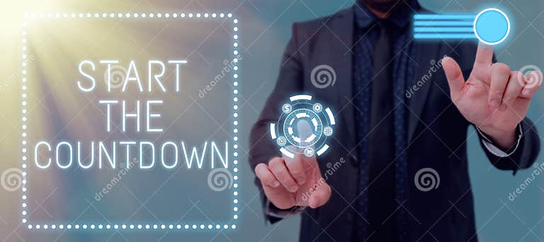 Conceptual Display Start the Countdown. Internet Concept Sequence of ...