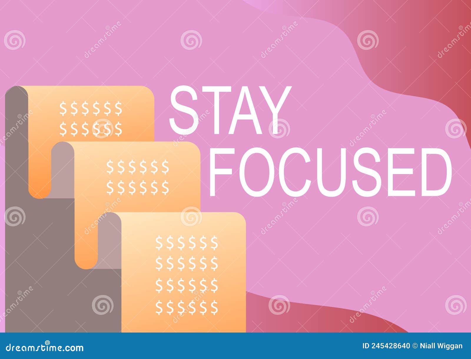 Conceptual Display Stay Focused. Word Written on Be Attentive ...