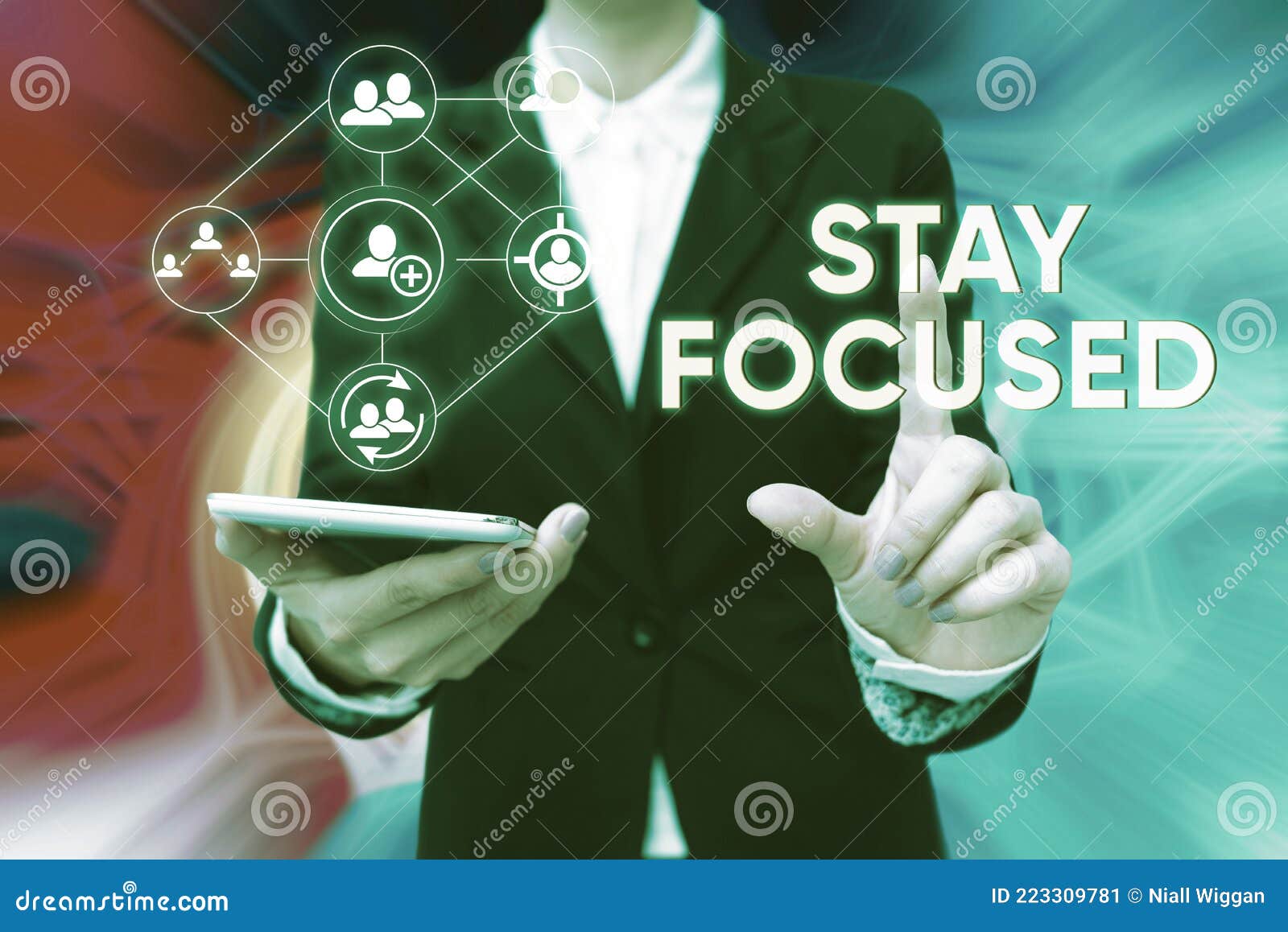 Text Sign Showing Stay Focused. Business Concept Be Attentive ...