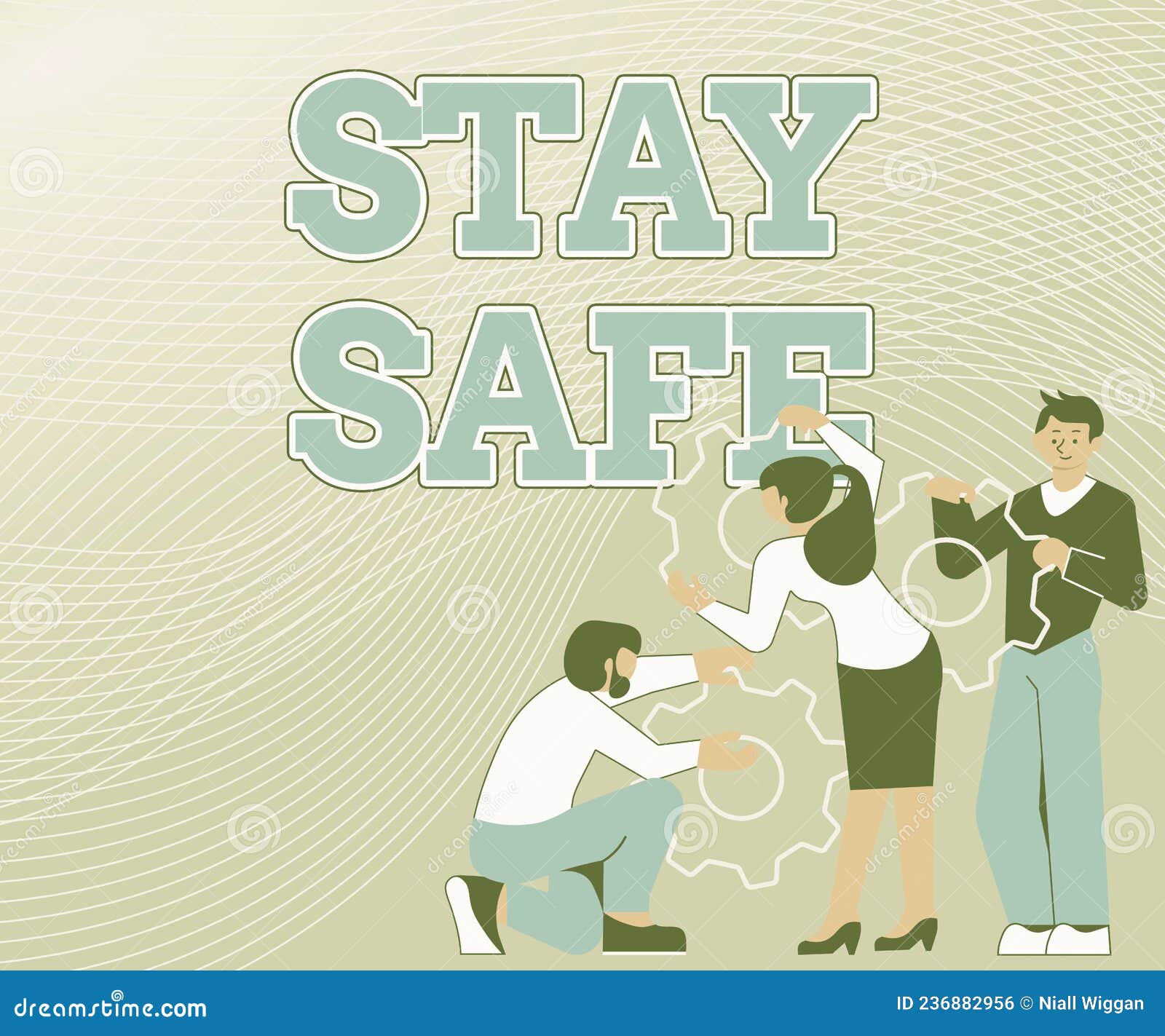 Conceptual Display Stay Safe. Concept Meaning Secure from Threat of ...