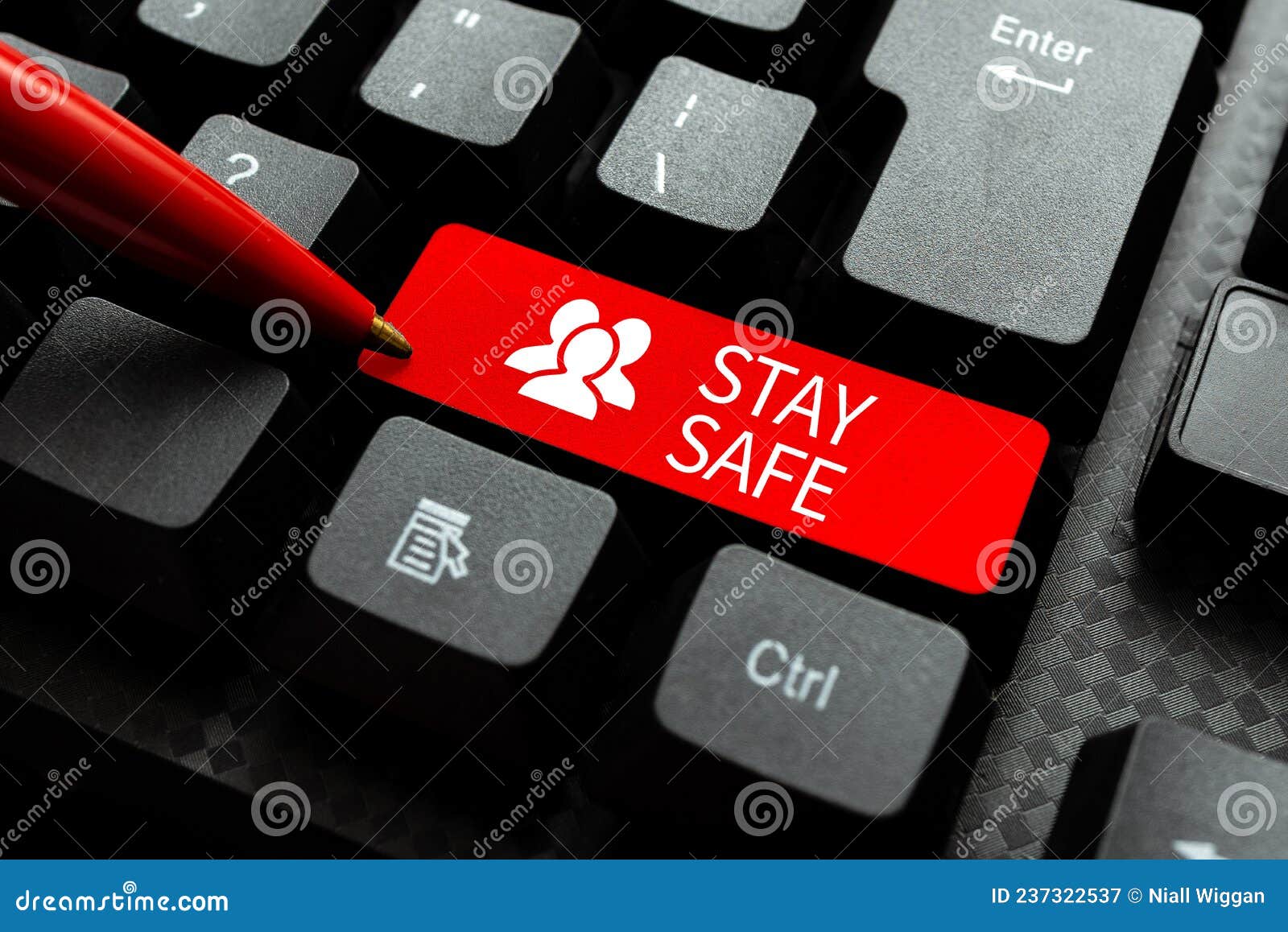 Conceptual Display Stay Safe. Internet Concept Secure from Threat of ...
